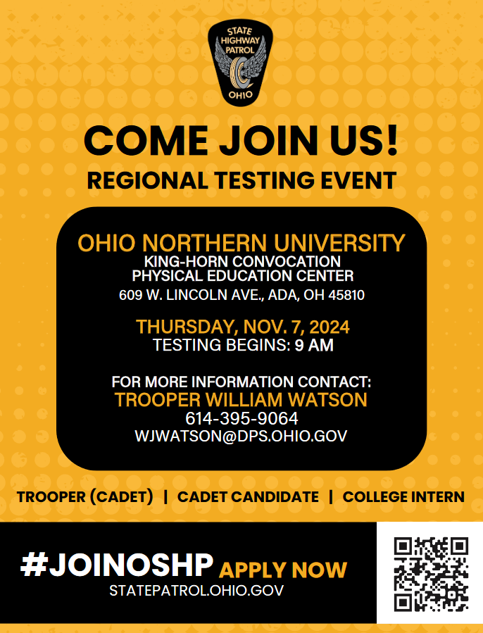 Ohio State Highway Patrol to host regional testing for prospective ...
